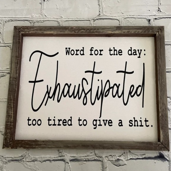 Hand Crafted | Other | Hand Crafted Reverse Canvas 8 X Word Of The Day ...
